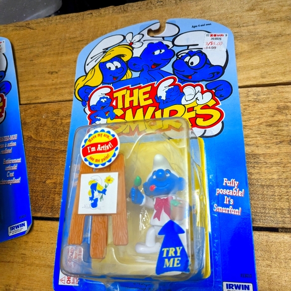 Toys | 1996 Peyo Im Artist Smurf Figurine Brand New | Poshmark